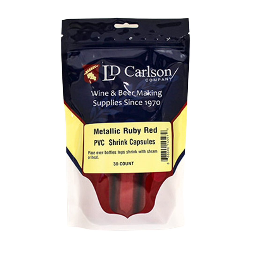 Metallic Ruby Red Shrink Capsules 30 ct | BrewCity Homebrew Supply